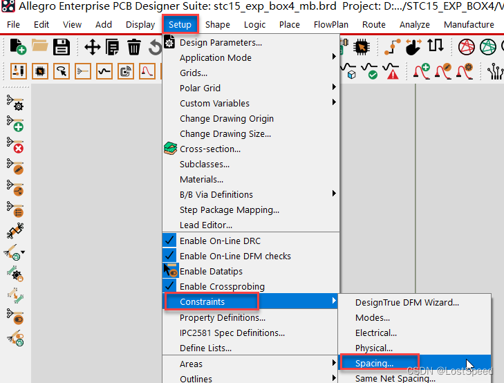 cadence SPB17.4 - allegro - 区域规则设置 - 以smd_pin_to_smd_pin为例_cadence 局部drc规则修改-CSDN博客