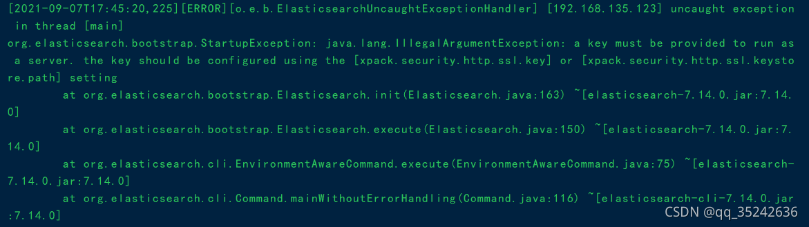 linux启动es时突然报错HTTPS is required in order to use the API key service_error: [1] bootstrap checks ...