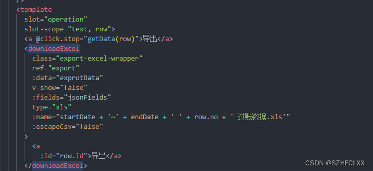Vue Json Excel 在导出一行a Table明细后再去导出另一行明细但导出结果还是和第一次一样json Vue Excel 获取某一行数据 Csdn博客