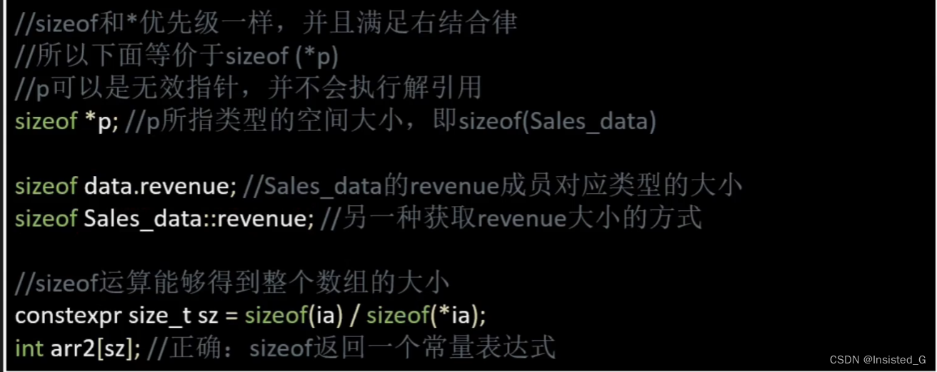 C++3(sizeof和逗号运算符，类型转换)_c++ sizeof 转string-CSDN博客