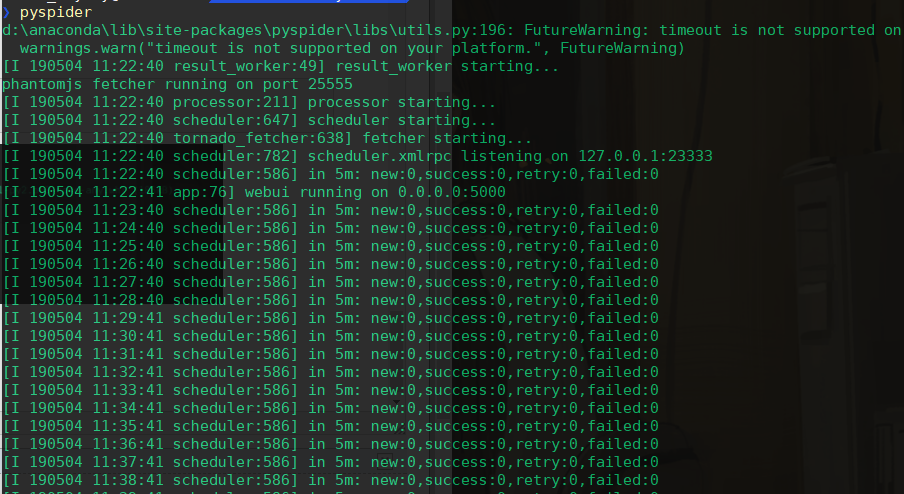 pyspider启动错误解决（Python 3.7）-CSDN博客