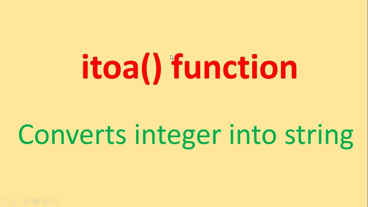 在 C 语言中实现你自己的 itoa()_c语言 itoa实现-CSDN博客