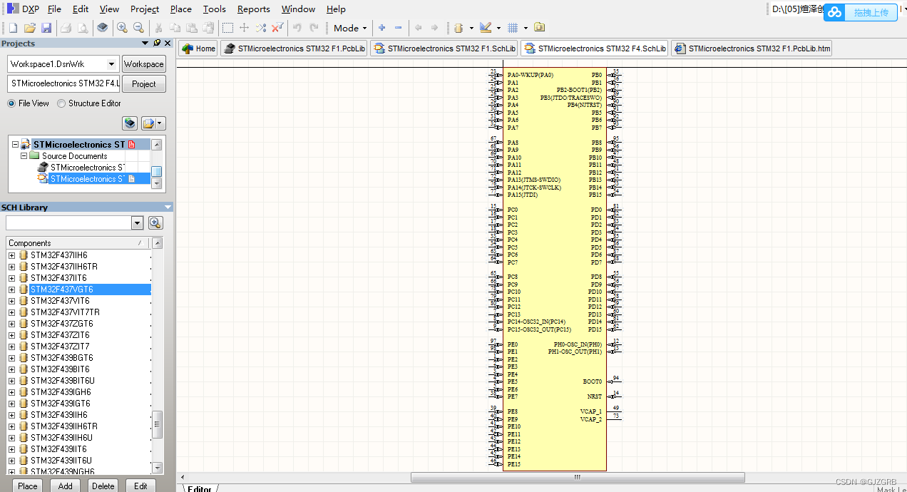 STM32 F1 F4系列AD09 AD10 AD18 AD19集成库原理图库+PCB封装库文件_stm32pcb封装库-CSDN博客