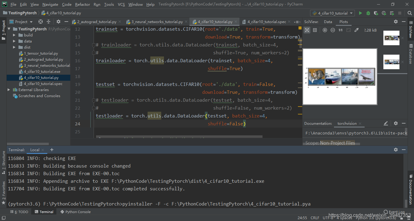用pyinstaller将用pytorch训练好分类器打包成.exe文件_如何将pytorch网络转换成exe文件-CSDN博客