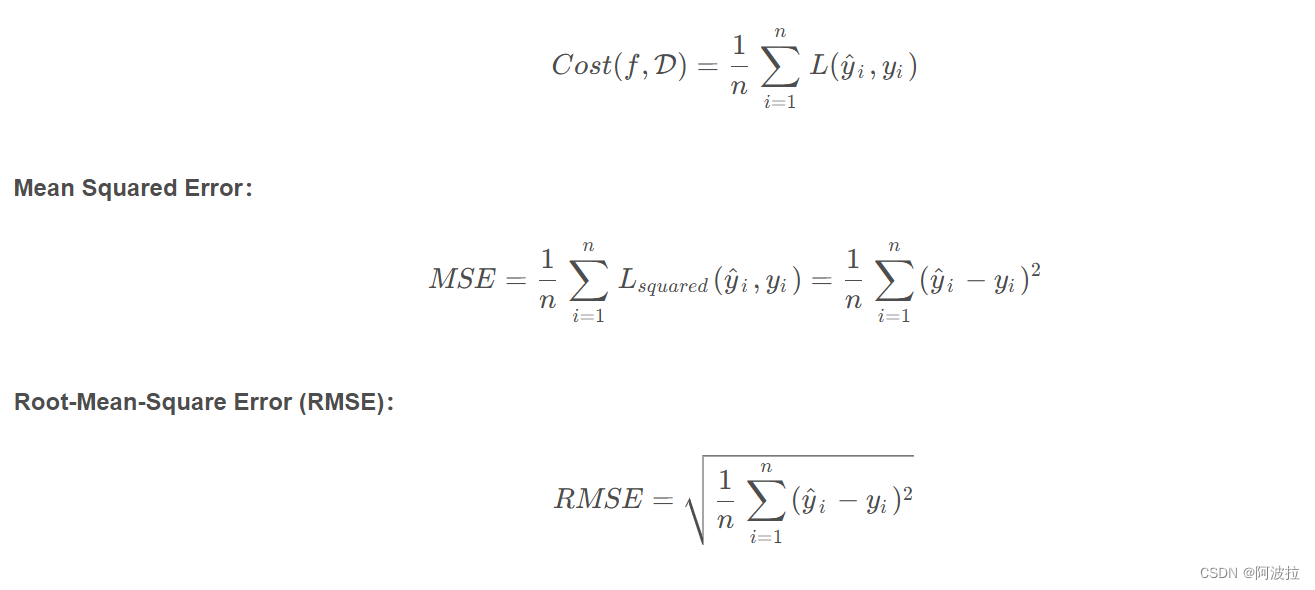 损失函数（loss Function）与代价函数（cost Function）、目标函数（objective Function）区别