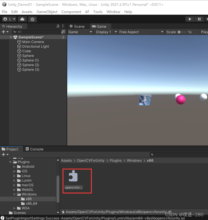 在unity中实现OpenCvForUnity的调用_opencv for unity-CSDN博客