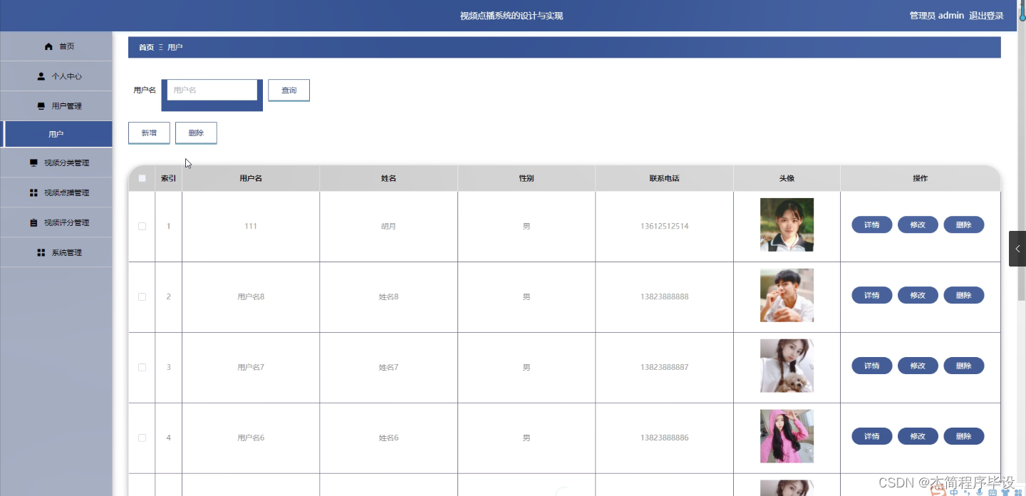 Java计算机毕业设计视频点播系统的设计与实现（开题源码论文） Csdn博客