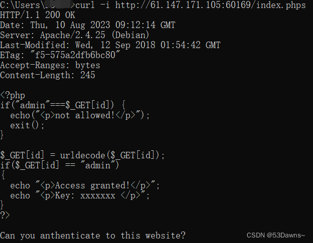 XCTF-Web新手题-PHP2 (NO.GFSJ0234)_xctf体验题库 : php2-CSDN博客