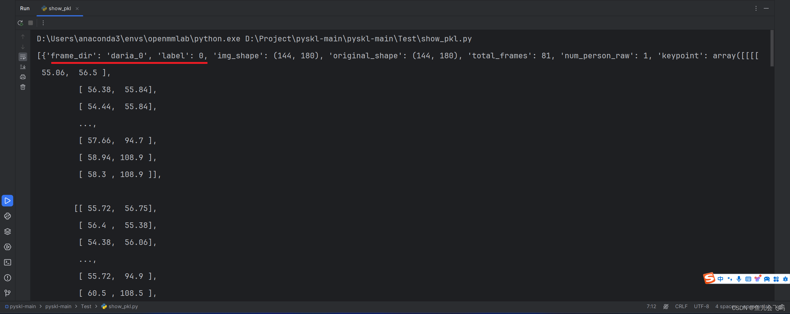 annos = [dict(frame_dir=osp.basename(x[0]).split(‘.‘)[0]-CSDN博客