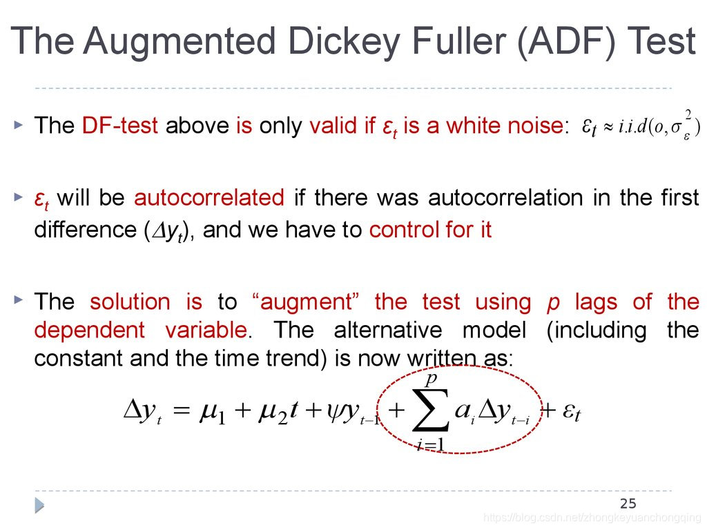 Python进行时间序列平稳检验ADFtest（Augmented Dickey-Fuller Unit Root Test）_adf ...