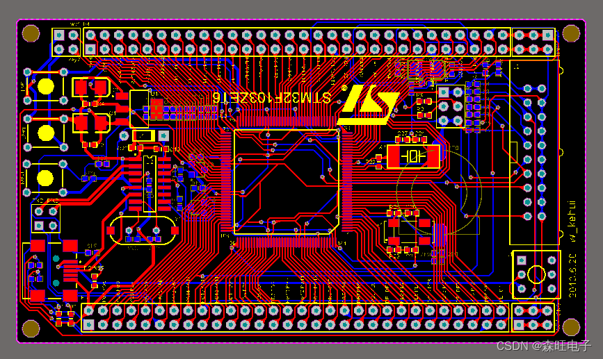Stm32f103zet6最小系统原理图及pcb文件 Stm32f103zet6原理图 Csdn博客