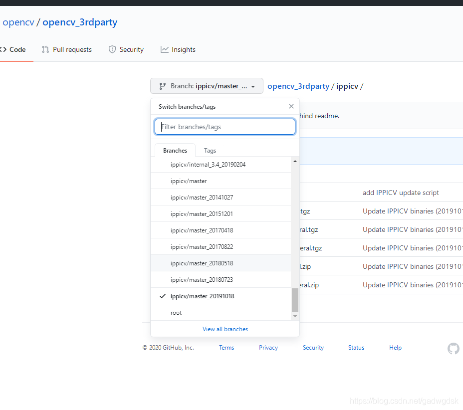ubuntu安装opencv无法下载IPPICV的问题 ippicv_2020_lnx_intel64_20191018_general.tgz_opencv undefined ...