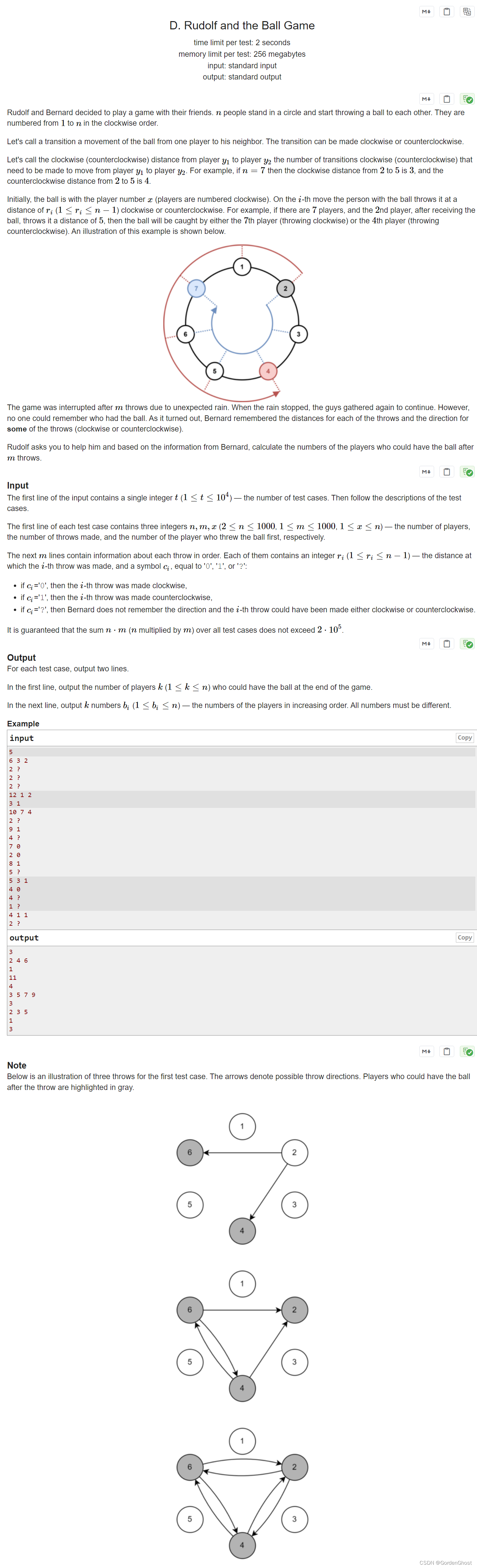 Rudolf and the Ball Game(Round 933)-CSDN博客