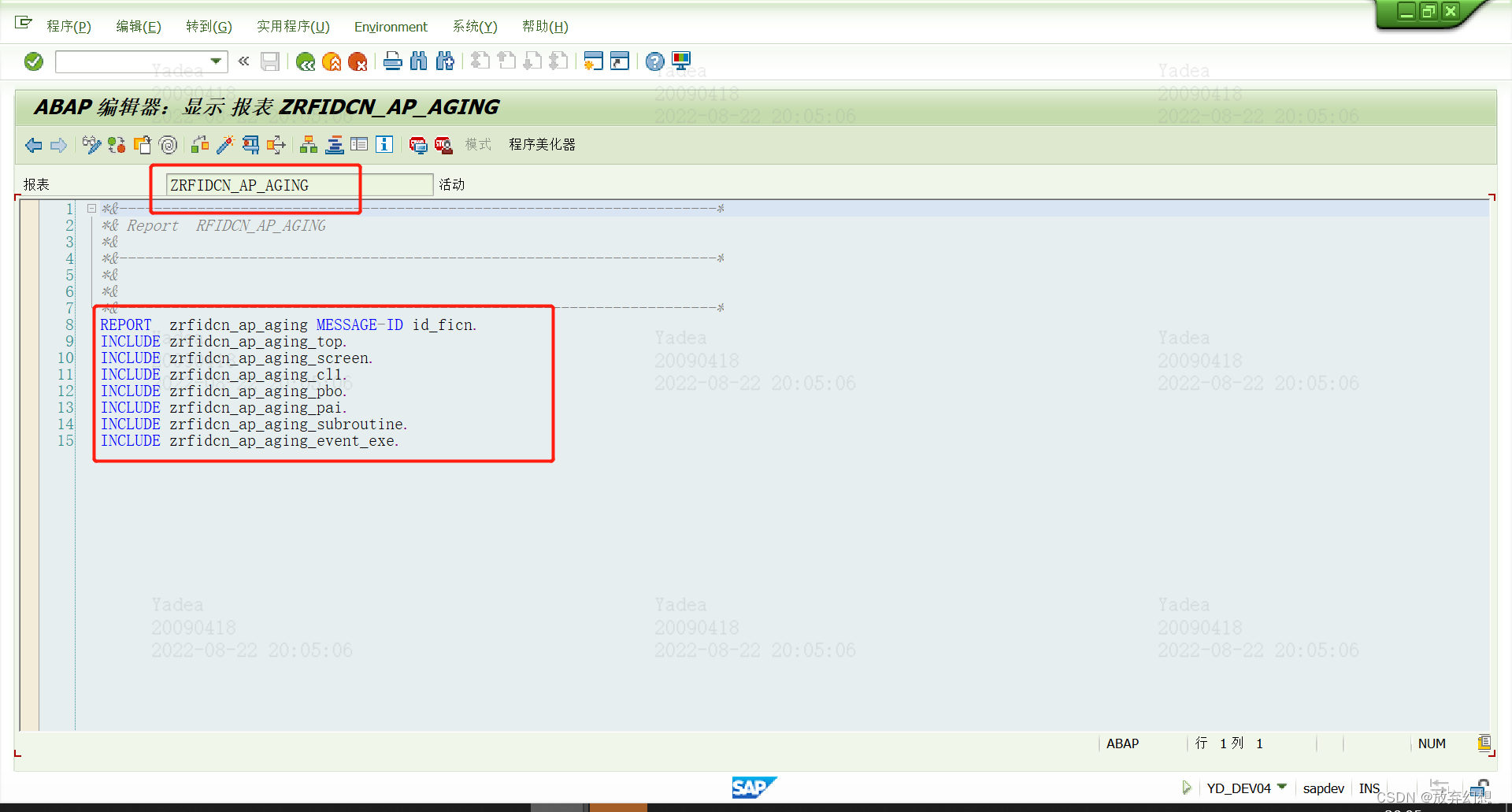 RFC SUBMIT 调用SAP程序IDCNAP 应付账款账龄报告 报错 Exception condition “CNTL_SYSTEM_ERROR“ triggered_sap ...