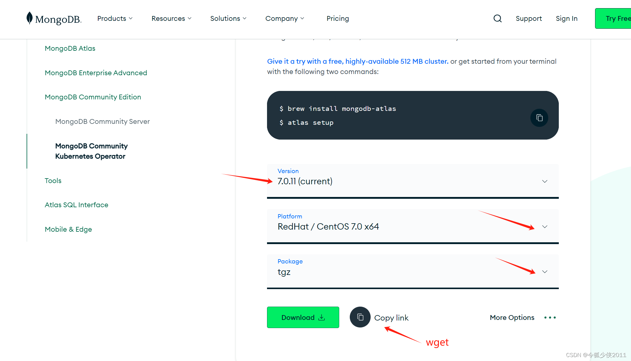 CentOS7安装MongoDB-CSDN博客
