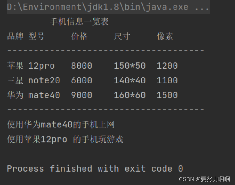 Java实验报告——手机类java手机属性测试类 Csdn博客