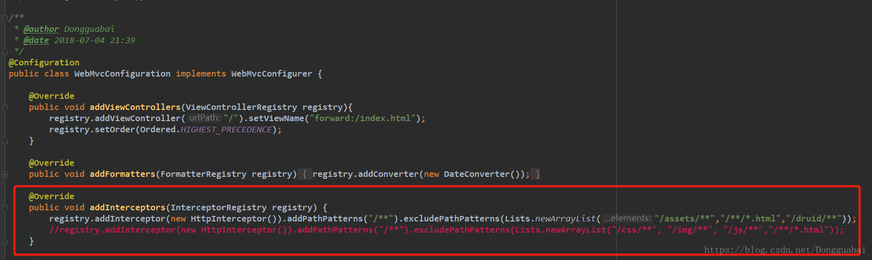 Spring Mvc拦截器中的第三个参数handlerhandler Instanceof Handlermethod Csdn博客