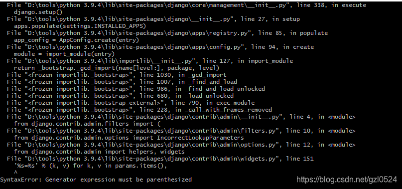 报错：SyntaxError: Generator expression must be parenthesized-CSDN博客
