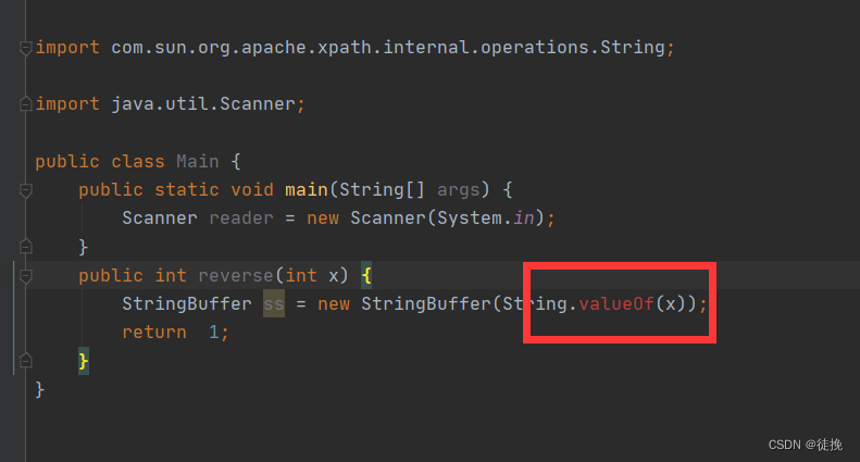 关于引入com.sun.org.apache.xpath.internal.operations.String，IDEA当中String.valueOf()不能使用_java: 程序包com ...