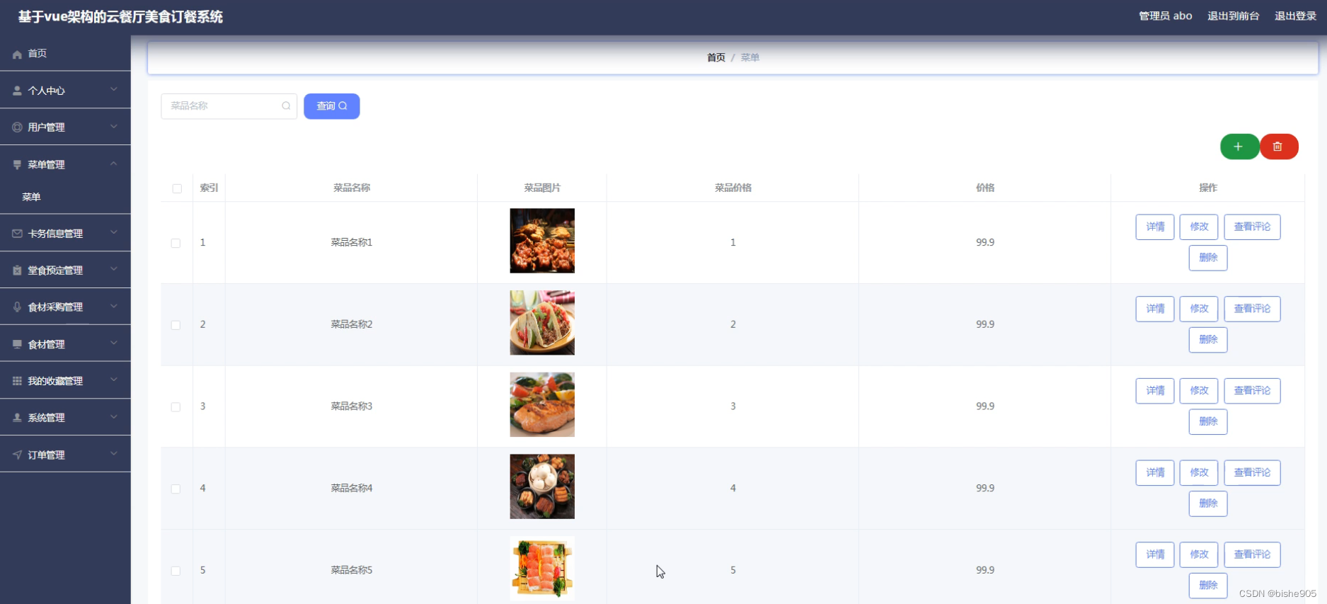 Java计算机毕业设计vue架构云餐厅美食订餐系统(附源码、数据库)餐饮进销存javavue源码 Csdn博客