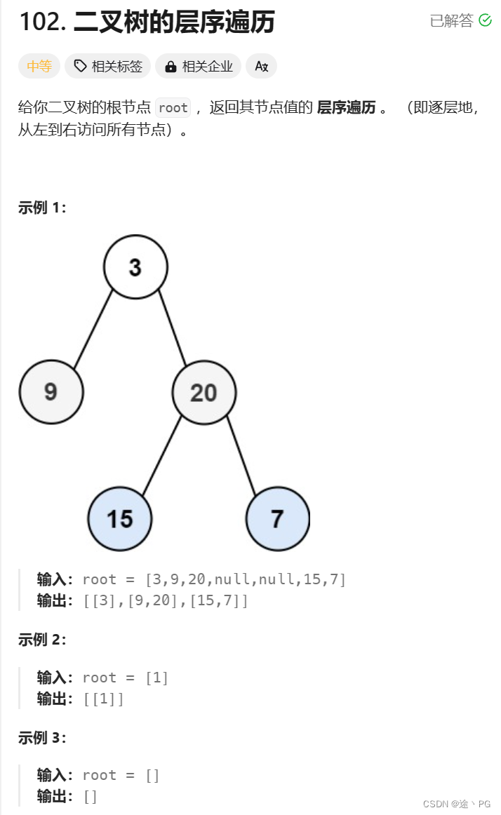 代码随想录day18（1）二叉树：二叉树的层序遍历（leetcode102）-CSDN博客