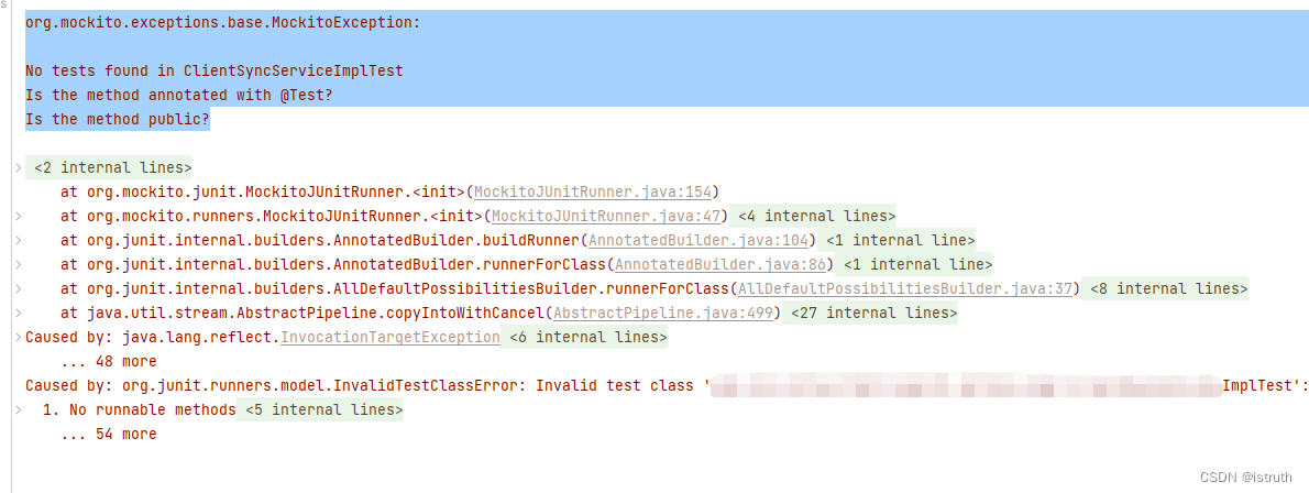 【SpringBoot】mockito+junit 单元测试_org.mockito.exceptions.base.mockitoexception: no t-CSDN博客