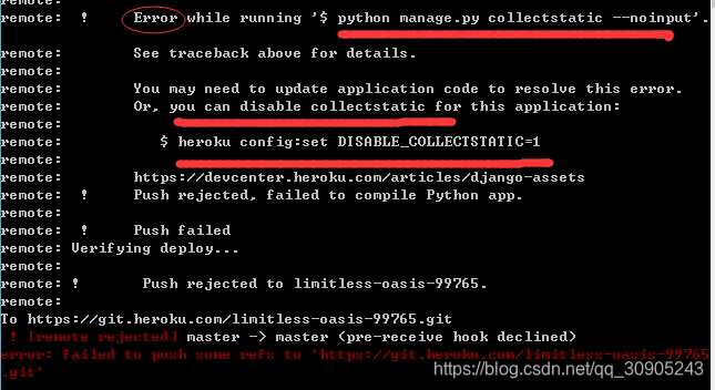 python web 开发 Django 部署到服务器heroku上出现bug时候 解决办法_requested runtime (python-3.6.12) is not ...