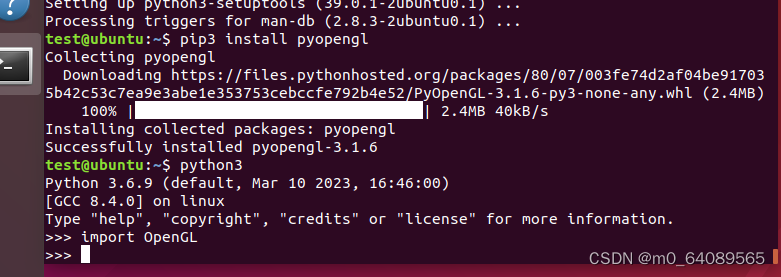 Ubuntu18.04,22.04 cv2，pyzed, opengl安装_ubuntu安装cv2-CSDN博客