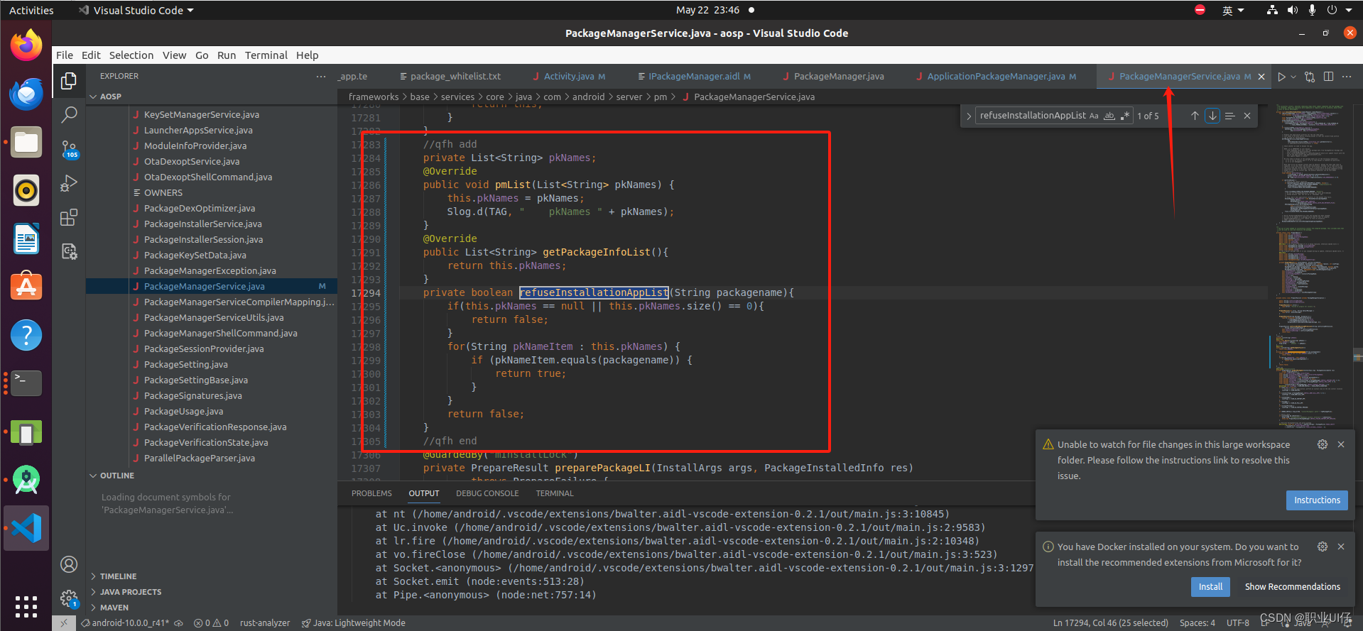 Android framework修改，禁止指定包名的apk安装到设备上(基于Android10.0.0-r41)_preparepackageli-CSDN博客