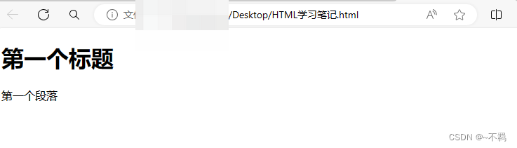 Html 学习笔记 Html后缀 Csdn博客