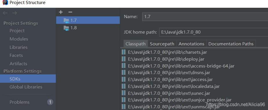 Error:java: Cannot run program "E:/Java/jdk1.7.0_80/bin/java" (in directory "C:\Users\dell ...