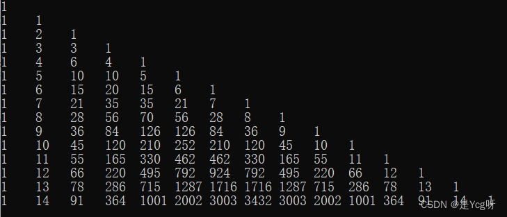 动态规划练习（4）杨辉三角 Leetcode给定一个非负整数 Numrows生成「杨辉三角」的前 Numrows 行。 在「杨辉三角」中 Csdn博客