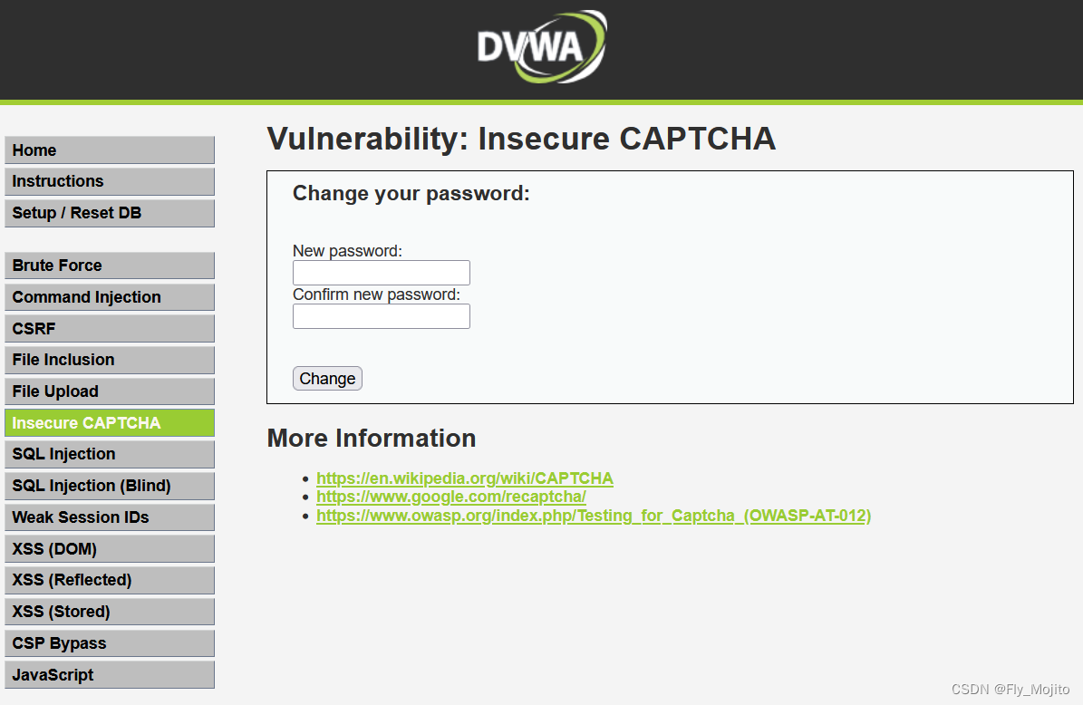 DVWA——Insecure CAPTCHA_dvwa密钥-CSDN博客