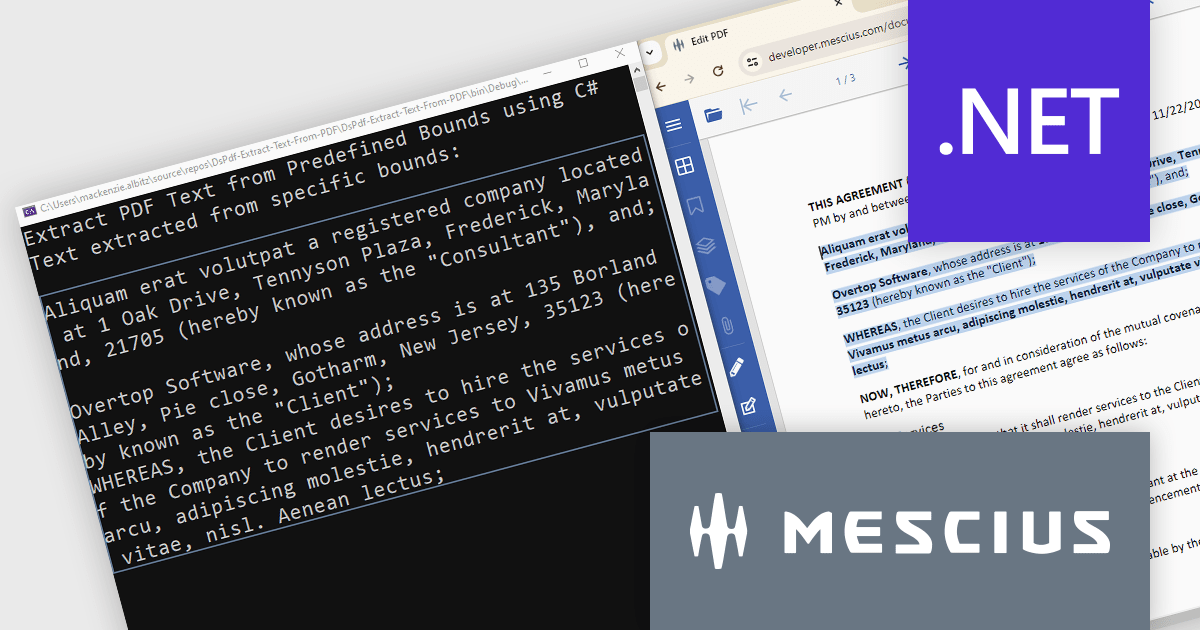 用C# 以编程方式从PDF中提取文本-MESCIUS PDF_c# pdf 提取文字-CSDN博客