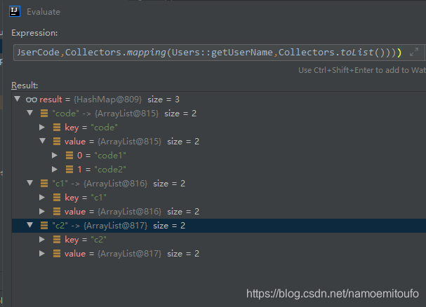 Java8中list转map_java8将lists 转为map key用两个字段拼接-CSDN博客