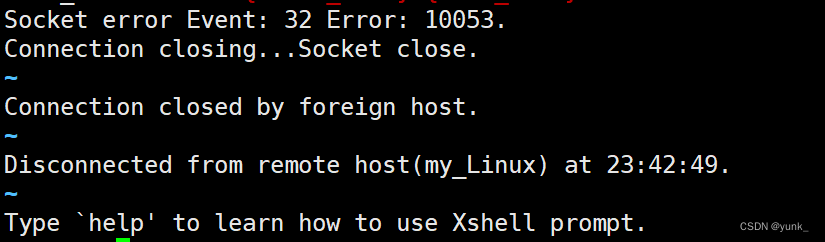 ssh链接断开：Socket error Event: 32 Error: 10053.Connection closing…Socket close….._socket error ...
