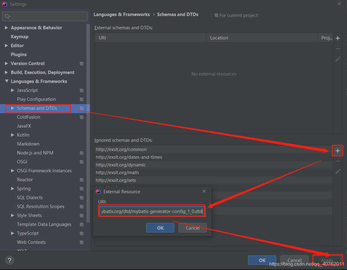 URI is not registered (Settings | Languages & Frameworks | Schemas and DTDs)-CSDN博客