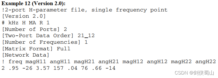 【Touchstone 1.0&2.0数据格式解析】_snp文件格式-CSDN博客