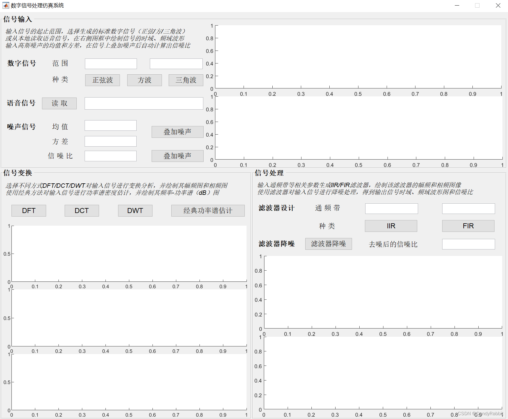数字信号处理仿真系统程序【含gui界面、matlab代码】设计实现一个针对数字信号处理的仿真系统程序要求程序具有界面并能实现以下功能 Csdn博客