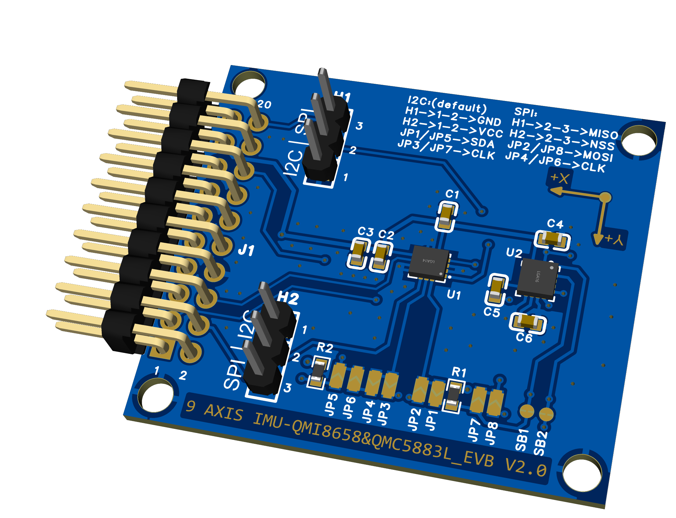 QMI8658A_QMC5883L(9轴)-EVB 评估板--产品简介-CSDN博客