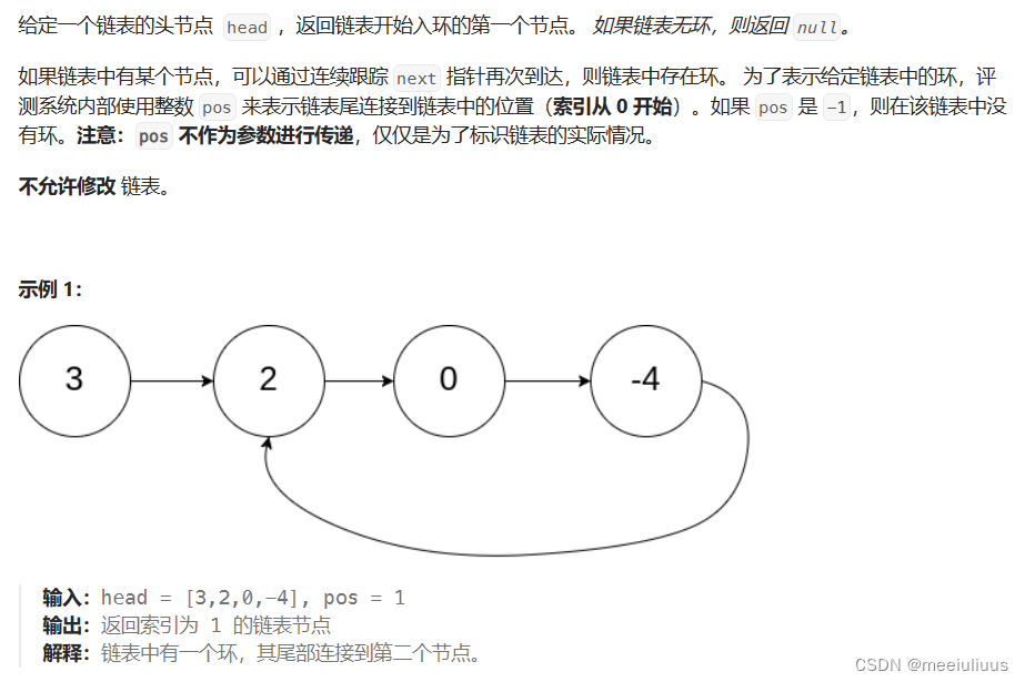 Leetcode142 环形链表 Ii Hot100 代码随想录代码随想录hot100 Csdn博客