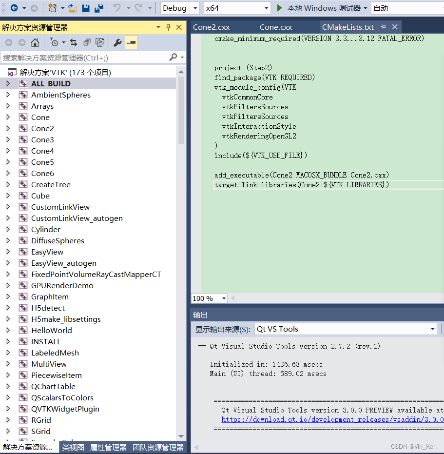 VS+Qt+VTK开发环境配置_vtk8.2 qt-CSDN博客