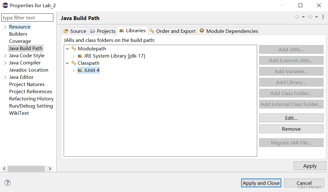 HIT 软件构造 Junit包导入位置的错误原因分析及解决办法_modulepath和classpath区别-CSDN博客