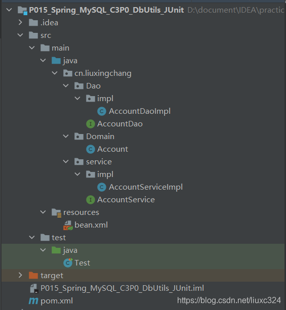 #Spring小项目：Maven、Spring、MySQL、C3P0、DbUtils(QueryRunner)、JUnit #基于xml配置 @FDDLC_maven项目使用dbutils ...