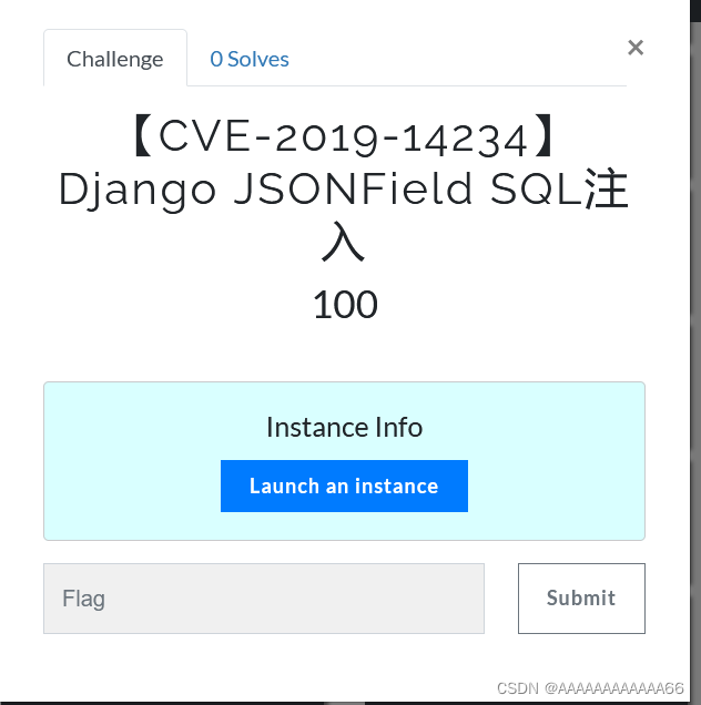 【WEB攻防】【CVE-2019-14234】Django JSONField SQL注入 复现-CSDN博客