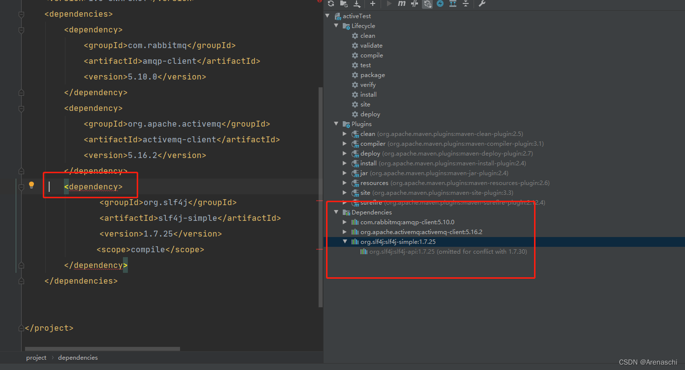 Element ‘dependency‘ cannot have character [children], because the type‘s content type is ...