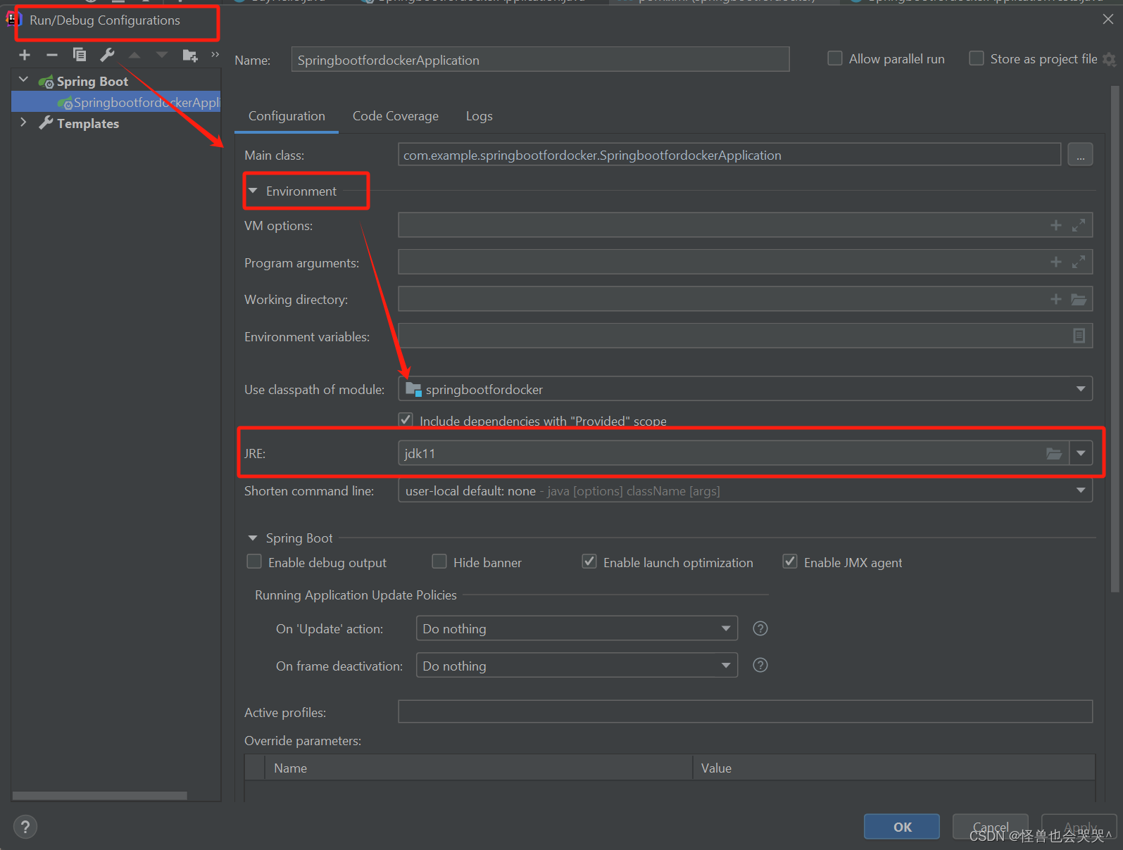 idea运行SpringBoot项目爆红提示出现：Java HotSpot(TM) 64-Bit Server VM warning...让我来看看~_java hotspot(tm) 64 ...