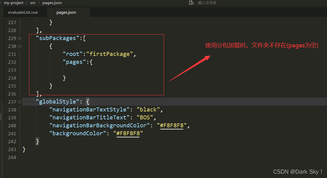 Module build failed (from ./node_modules/@dcloudio/webpack-uni-pages-loader/lib/index.js)_module ...