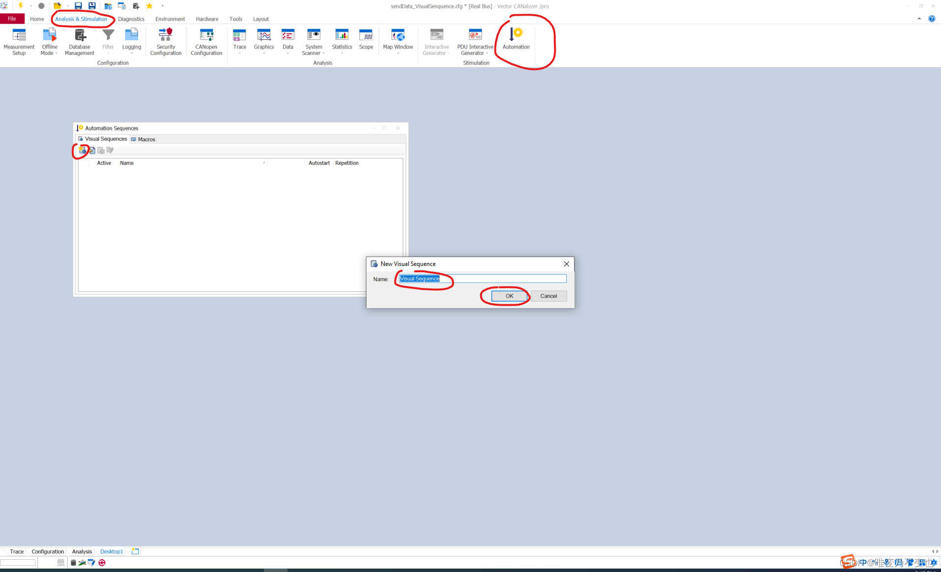 CANalyzer使用_03 使用Visual Sequence发送数据_canalyzer软件使用教程-CSDN博客