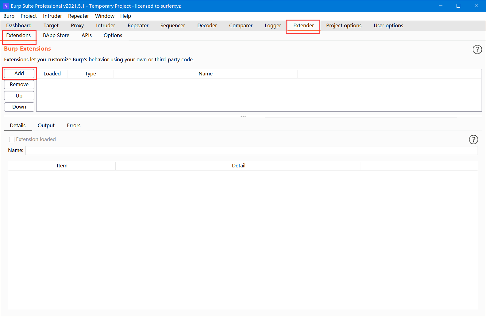 BurpSuite扩展--python扩展运行环境配置_要运行python扩展,您需要下载ython独立iar文件并使用burpextender选项设置位置-CSDN博客